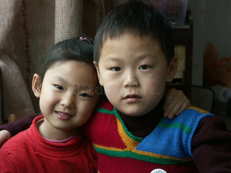 Chinese kids stock photo. Image of smilng, chinese, girl - 6280124