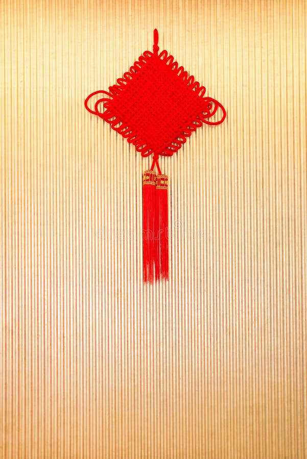Chinese Knot a Good Luck Symbol Hanging Stock Image - Image of icon ...