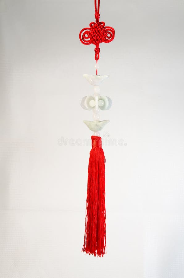 Chinese knot with jade stock photo. Image of decoration - 37704254