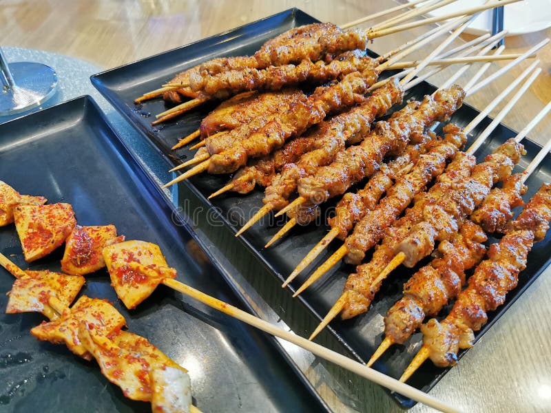 Chinese Lamb BBQ on a Plate Stock Image - Image of steak, seafood ...