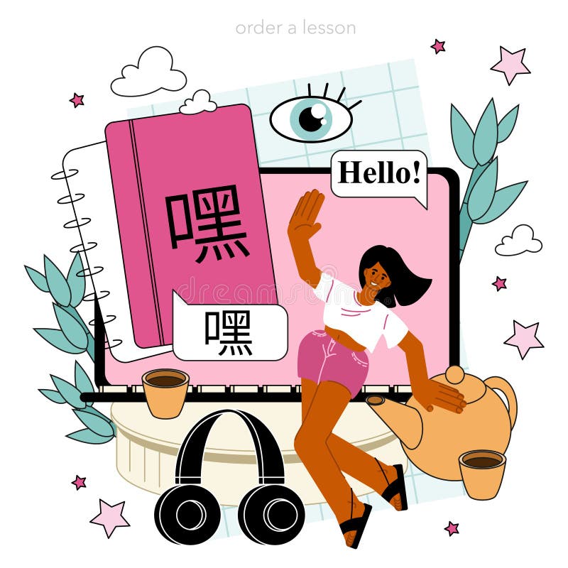 Chinese Language Learning Online Service or Platform. Language School ...