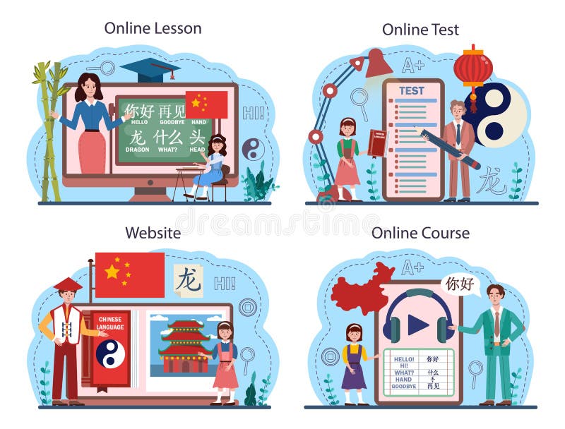 Chinese Language Lesson Stock Illustrations – 954 Chinese Language ...