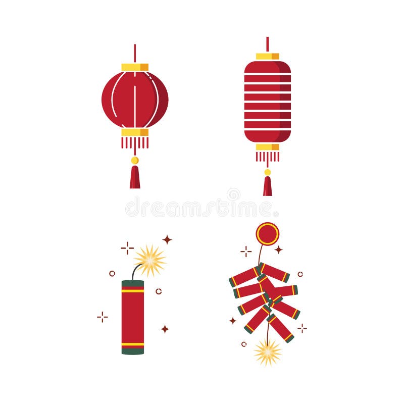 Chinese lantern icon stock vector. Illustration of luck - 368727474