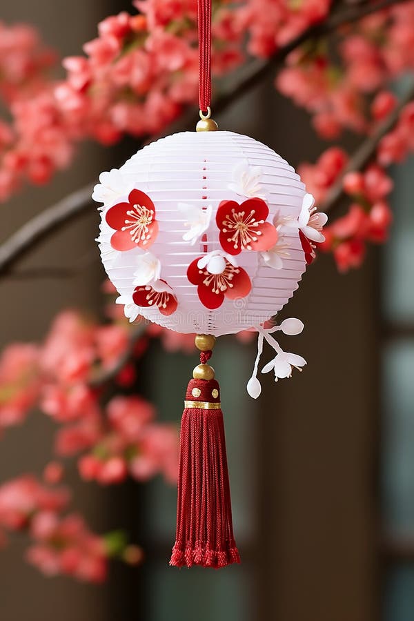 Chinese Lanterns Hanging in the Tree Symbolize Traditional Celebration ...