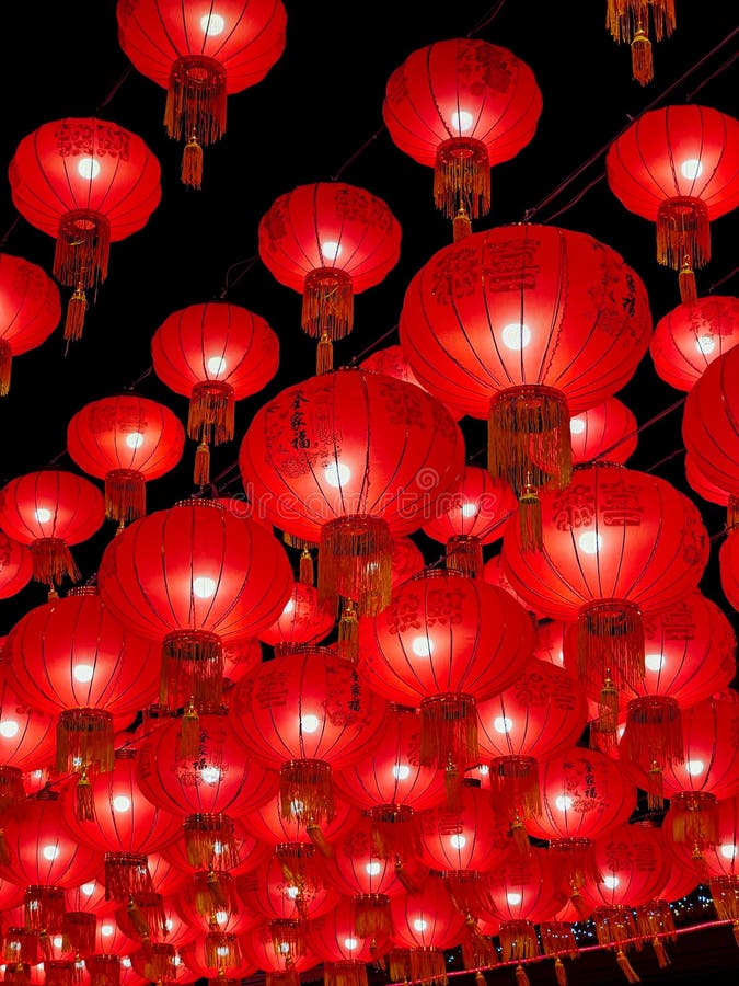 Chinese Lanterns at Traditional Events . Stock Photo - Image of lamp ...