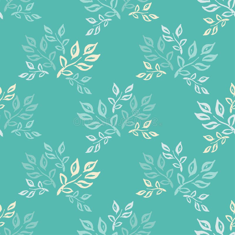 Chinese Leaves. Seamless Background with Decorative Leaves. Pattern ...