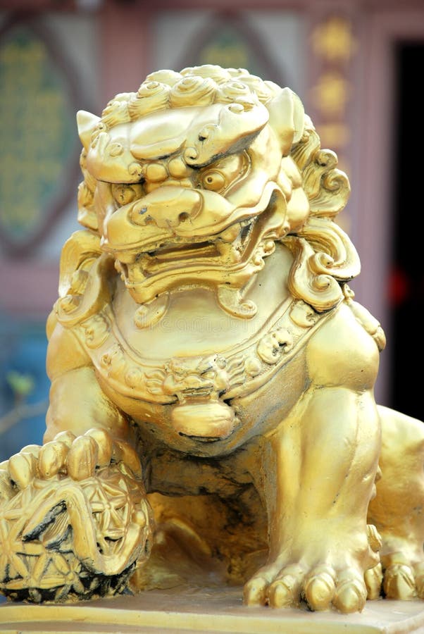 Chinese lion stock image. Image of lion, china, identity - 36867203