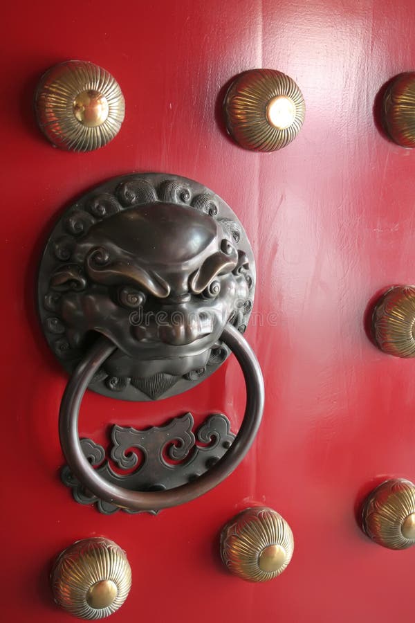Ancient chinese door stock image. Image of asia, chinese - 20991303