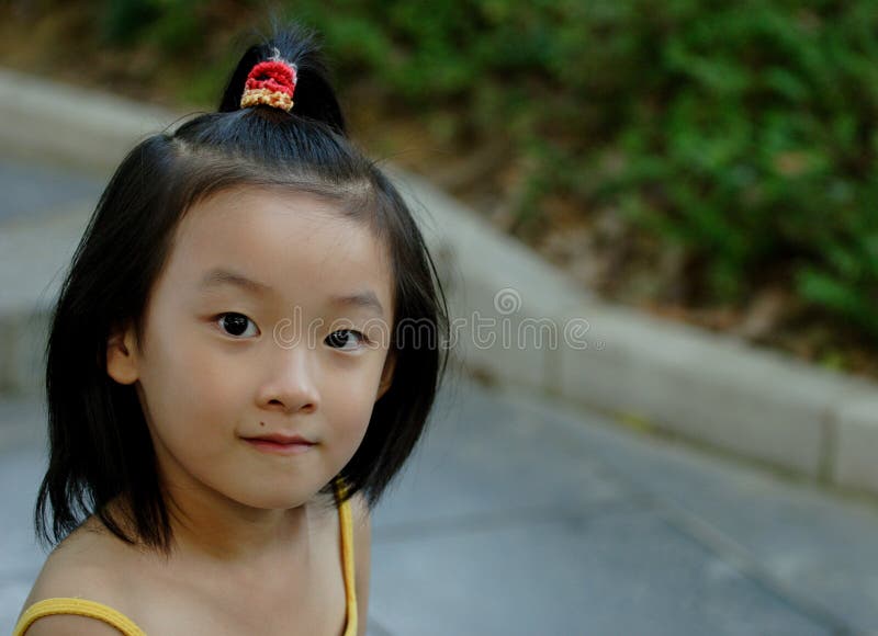 Chinese little child cute stock image. Image of black, cute - 847231