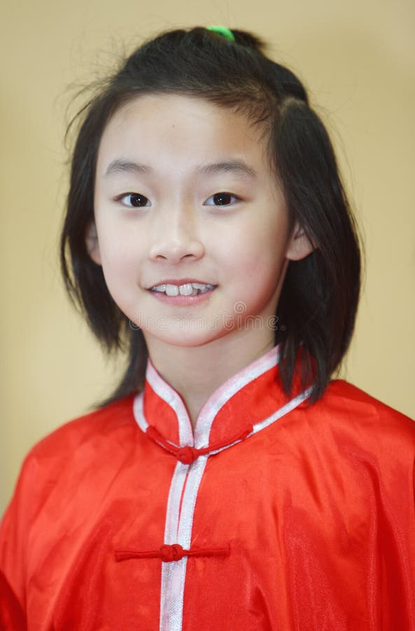 Chinese Little Girl in Mountain Climbing Stock Image - Image of plant ...