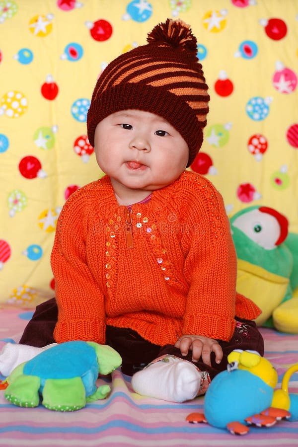 Chinese lovely baby stock photo. Image of colorful, asian - 4541668
