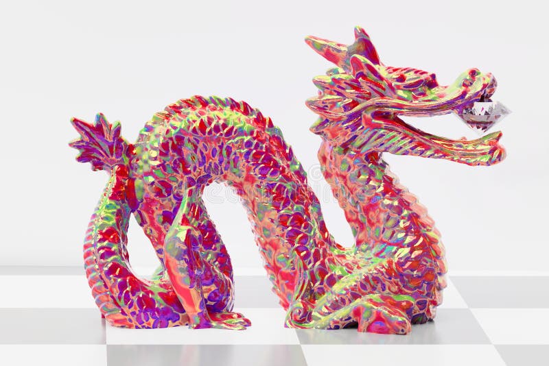 Chinese Lucky Dragon stock image. Image of design, artwork - 190975167