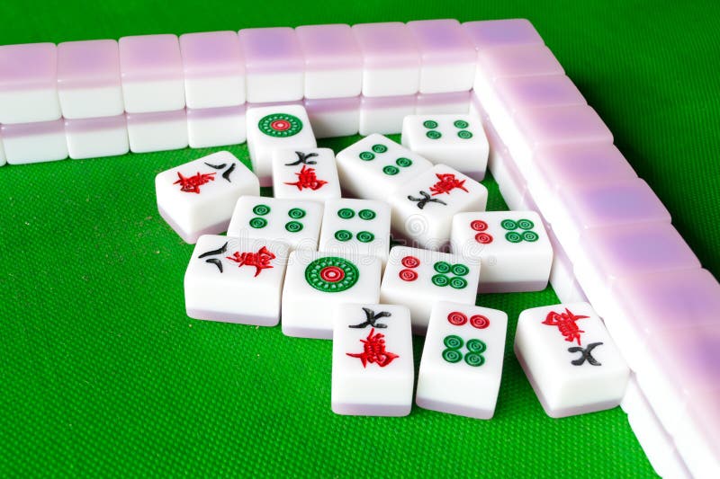 Chinese Mahjong tiles stock photo. Image of gambling, calligraphy - 4503422