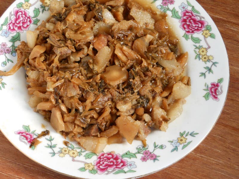 Chinese Main Course Pickles Stir-fried Meat Stock Photo - Image of ...