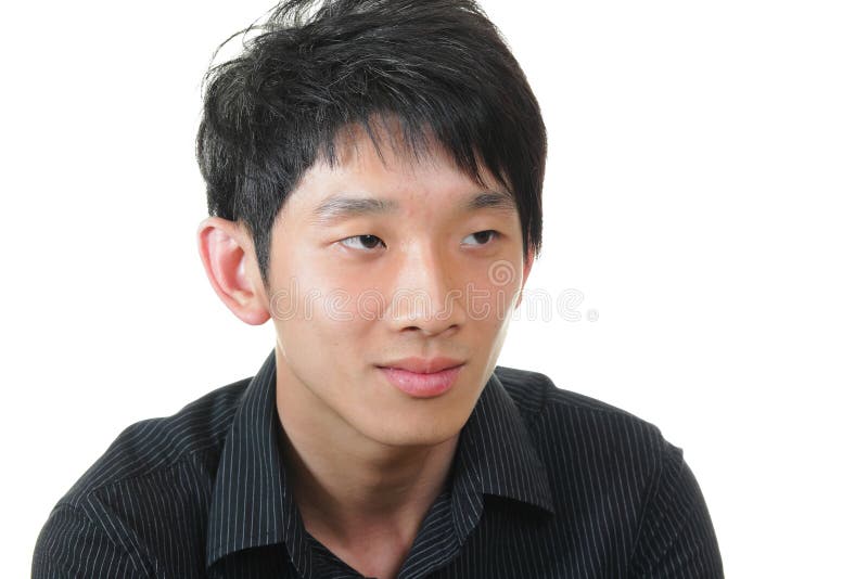 Chinese man looking stock image. Image of happy, chinese - 15104231