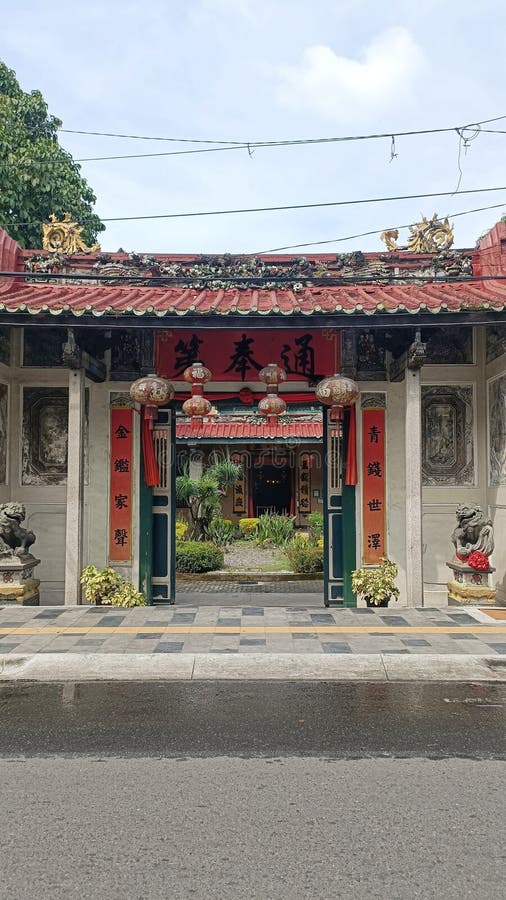 Chinese mansion in medan stock photo. Image of heritage - 283586278