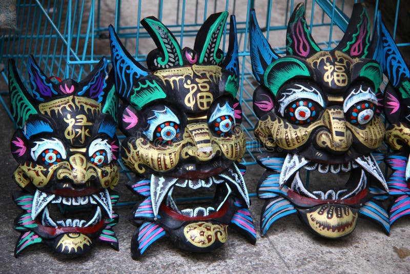 Chinese masks stock photo. Image of scary, orient, ornamental - 22399838