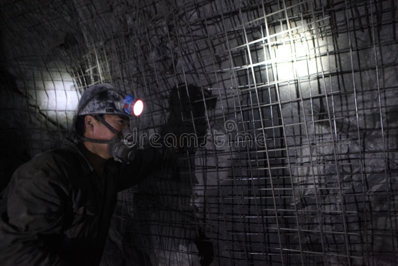 Chinese mine workers editorial stock photo. Image of employed - 40502668