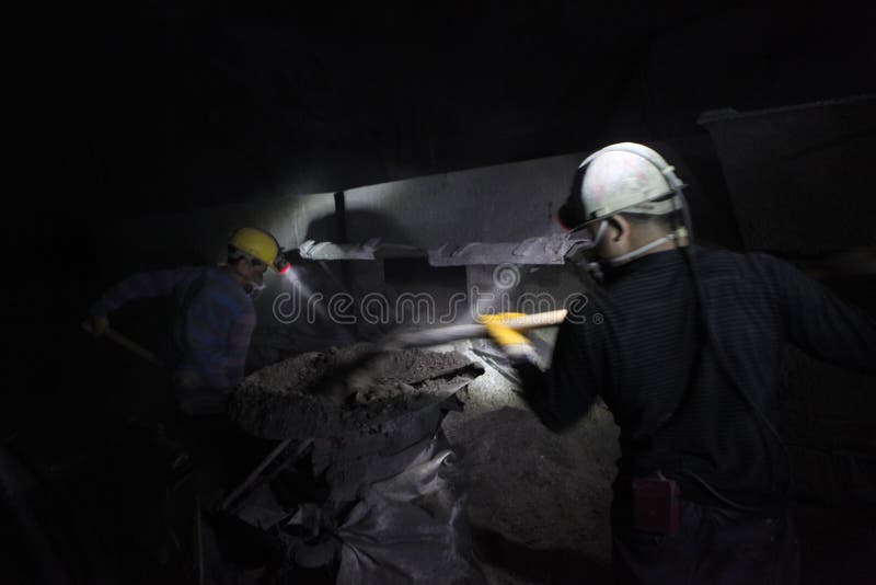 Mine workers stock image. Image of driver, profession - 3820205