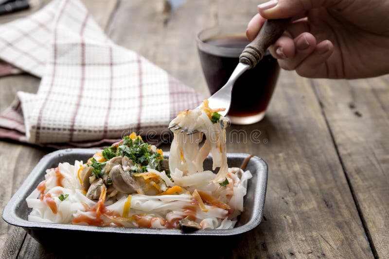 Chinese Mix Vegetables and Rice Noodles Stock Photo - Image of food ...