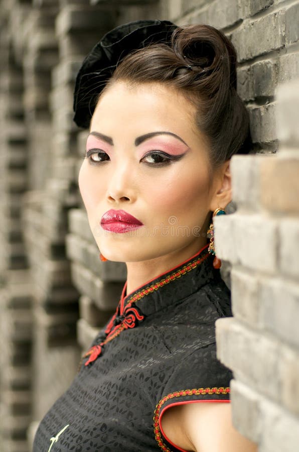 Chinese Model outdoor stock photo. Image of portrait - 15005422