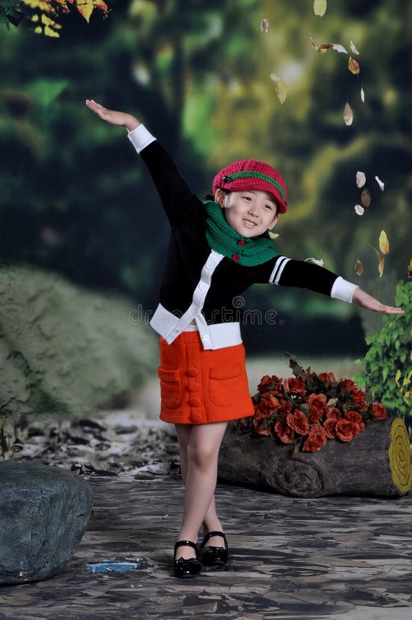 Chinese Modern girl stock photo. Image of dress, china - 20669508