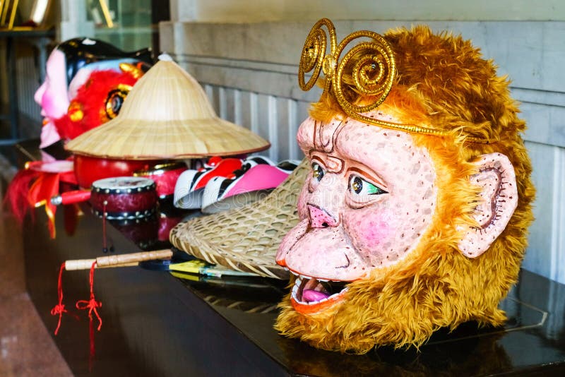 Chinese Monkey King God Mask Stock Image - Image of folk, chinese: 82774077