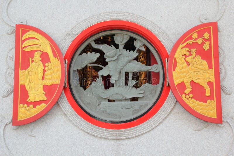 Chinese Moon Windows Style Temple Stock Photos - Free & Royalty-Free ...