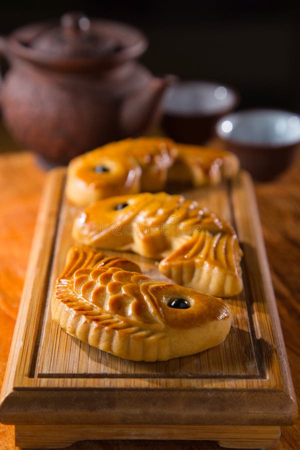 Chinese mooncake biscuit stock photo. Image of moon - 126290858
