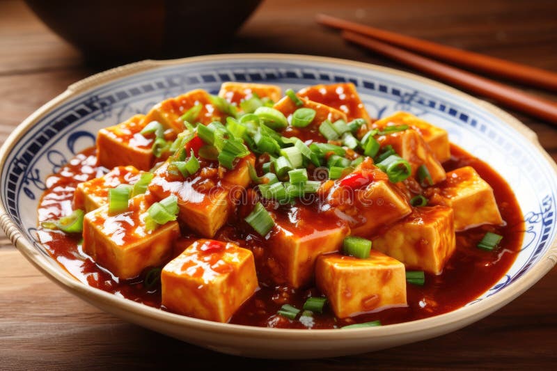 Chinese National Dish Ma Po Tofu Stock Photo - Image of culinary ...