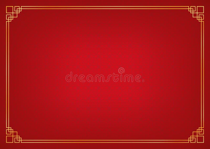 Red Circle Chinese Abstract Background with `luck` Word Stock Vector ...