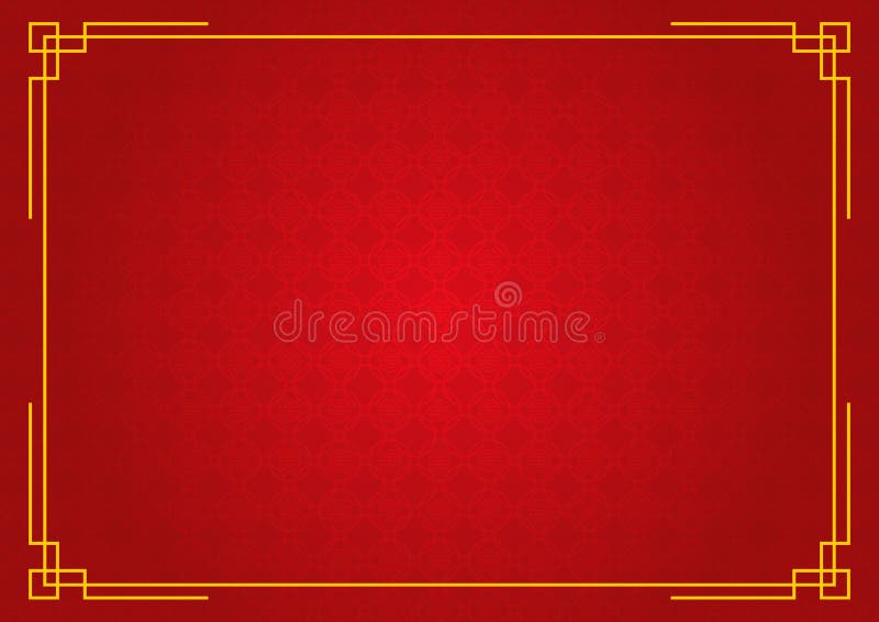 Red Circle Chinese Abstract Background with `luck` Word Stock Vector ...