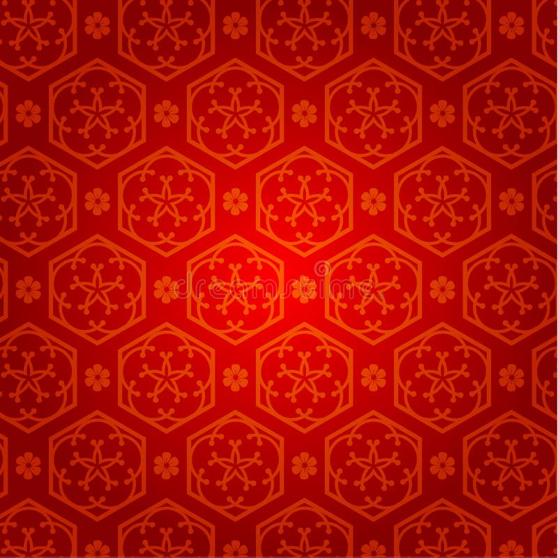 Abstract Chinese New Year Seamless Pattern Stock Vector - Illustration ...