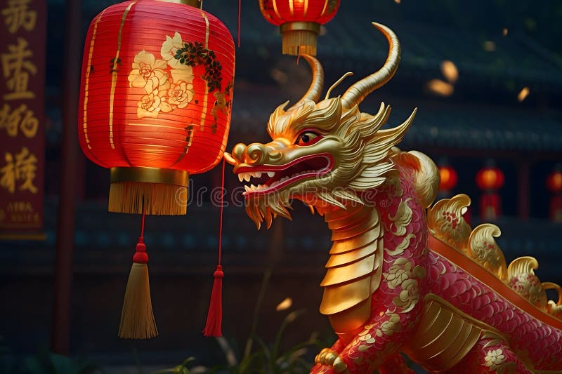 Chinese New Year Celebration with a Dragon since 2024 is the Year of ...