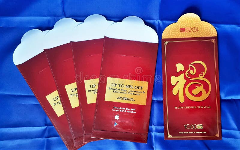 Chinese New Year Celebration Envelope Red Packets Red Envelopes Hong