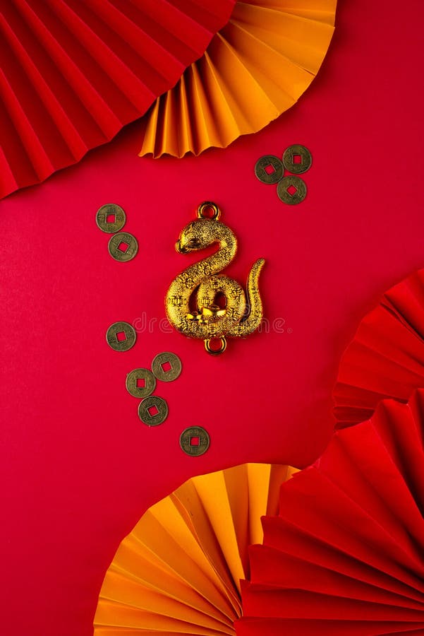 Chinese New Year Concept. Lunar Year of Snake Stock Photo - Image of ...