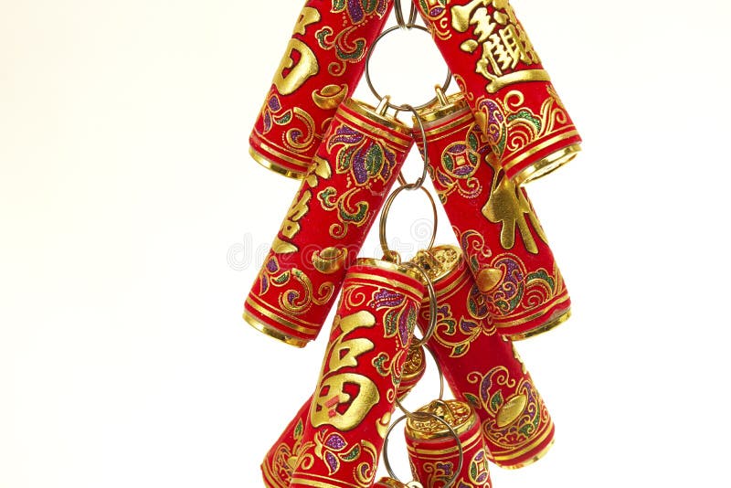 Chinese New Year Decoration, Fire Crackers Stock Photo - Image of ...
