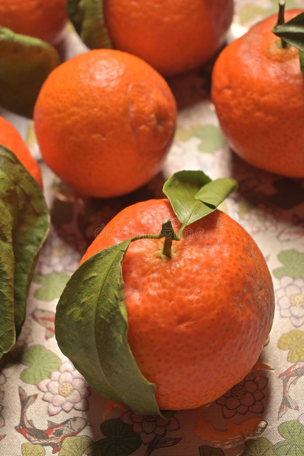 Chinese New Year Decoration Mandarin Fruit Stock Image - Image of ...