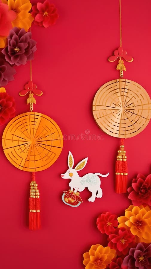 Chinese New Year Decorations. Chinese New Year. Year of the Rabbit ...