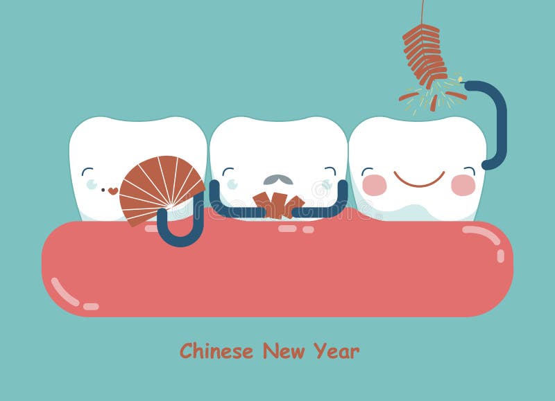 Happy New Year,dental Concept Stock Vector - Illustration of medicine ...
