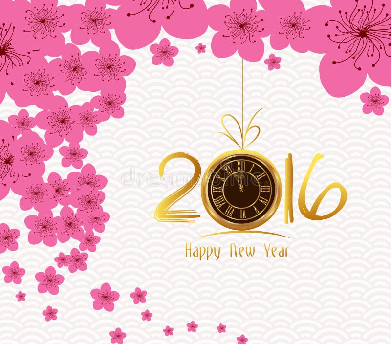 Chinese New Year - Gold Clock Stock Vector - Illustration of ...