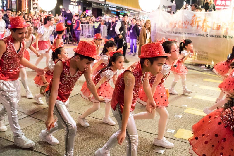 Chinese New Year Night Parade Editorial Photo - Image of street, year ...