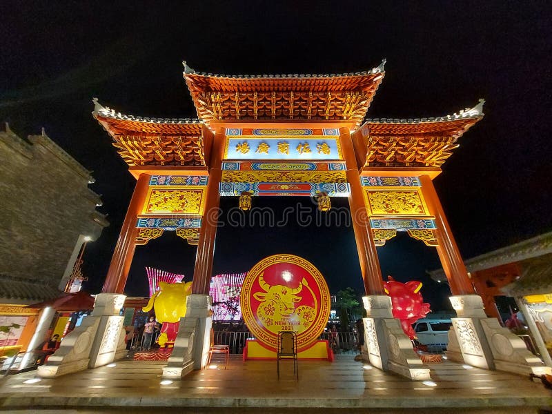 Chinese New Year 2021 Pancoran PIK Editorial Photo - Image of pagoda ...