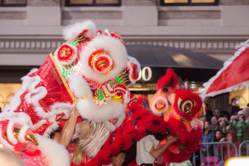 Chinese New Year Parade in Chinatown Editorial Image - Image of head ...