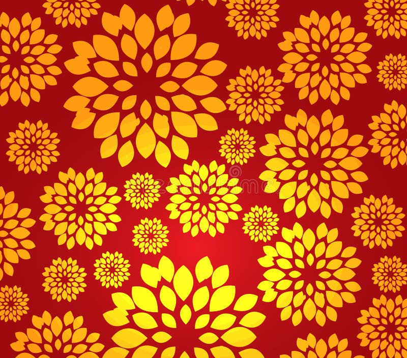 Chinese New Year Pattern Background Stock Vector - Illustration of gold ...