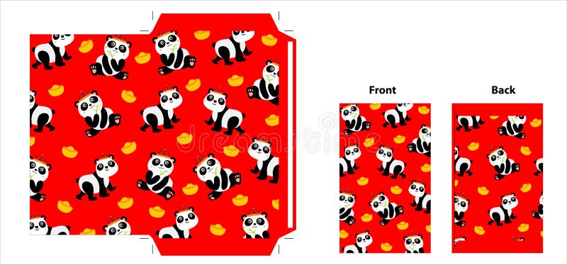 Chinese New Year Pocket Design Stock Vector - Illustration of ...