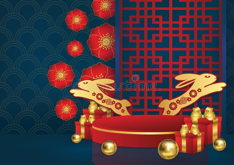 Chinese New Year Rabbit 2023 Stock Illustrations – 11,496 Chinese New ...