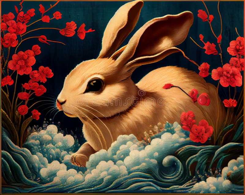 Chinese Water Rabbit Stock Illustrations – 549 Chinese Water Rabbit ...