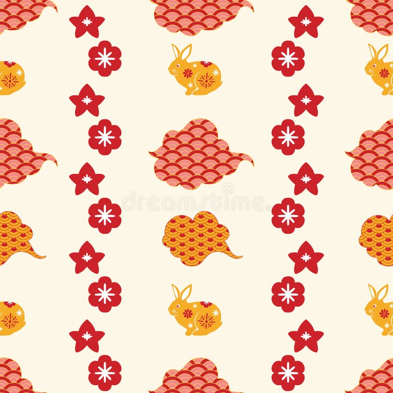 Chinese Year Rabbit Fashion Stock Illustrations – 136 Chinese Year ...