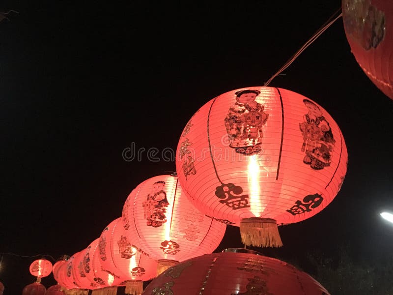Chinese New Year Red Lanterns Stock Photo - Image of chinese, year ...